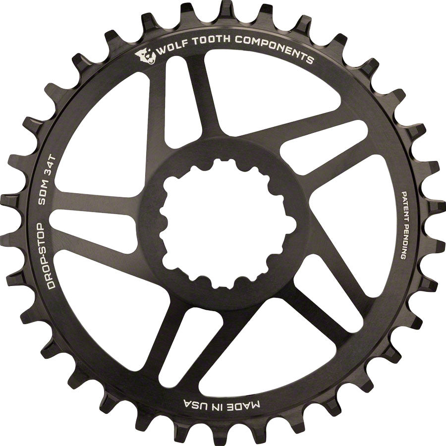 Wolf Tooth Direct Mount Chainring - 34t SRAM Direct Mount Drop-Stop A ...