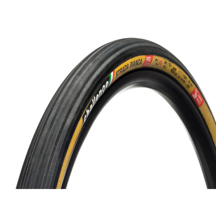 Challenge Tire Strada Bianca Pro TLR Tire 700 x 40 Black/Tan – Ride ...