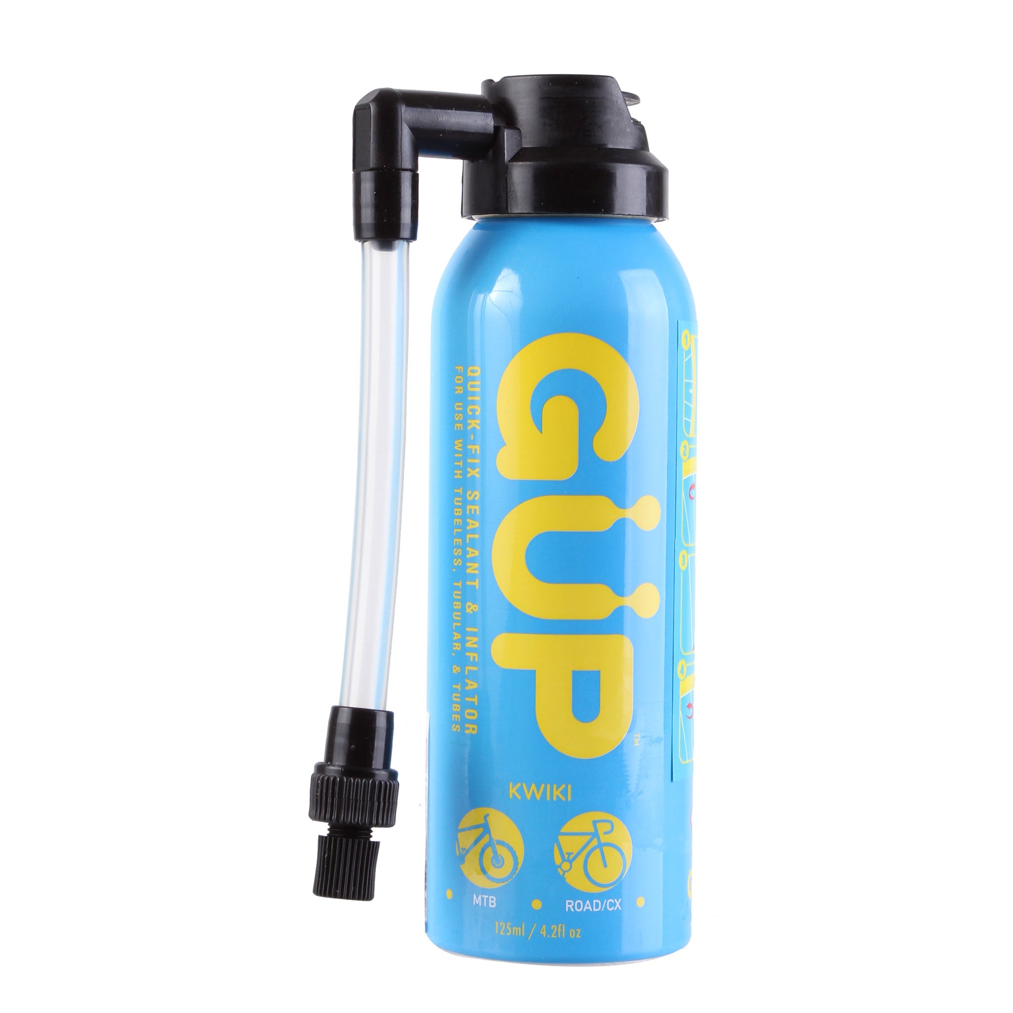 Gup Kwiki Sealant + Inflate (Hose Top) 6-Pack w/ POP- – Ride Bicycles